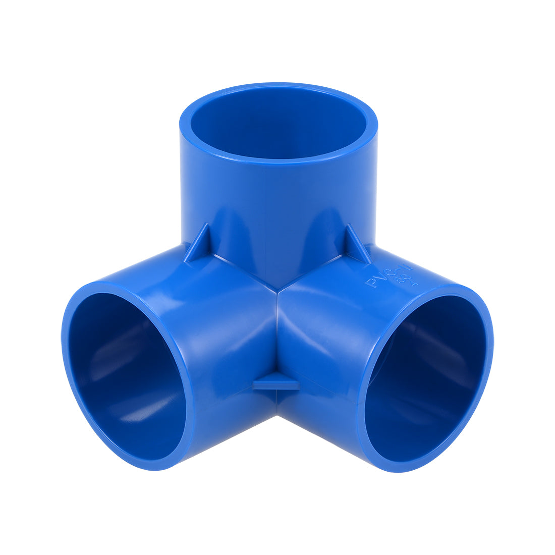 Uxcell 3-Way Elbow PVC Fitting, 50mm Socket, Tee Corner Fittings Blue ...