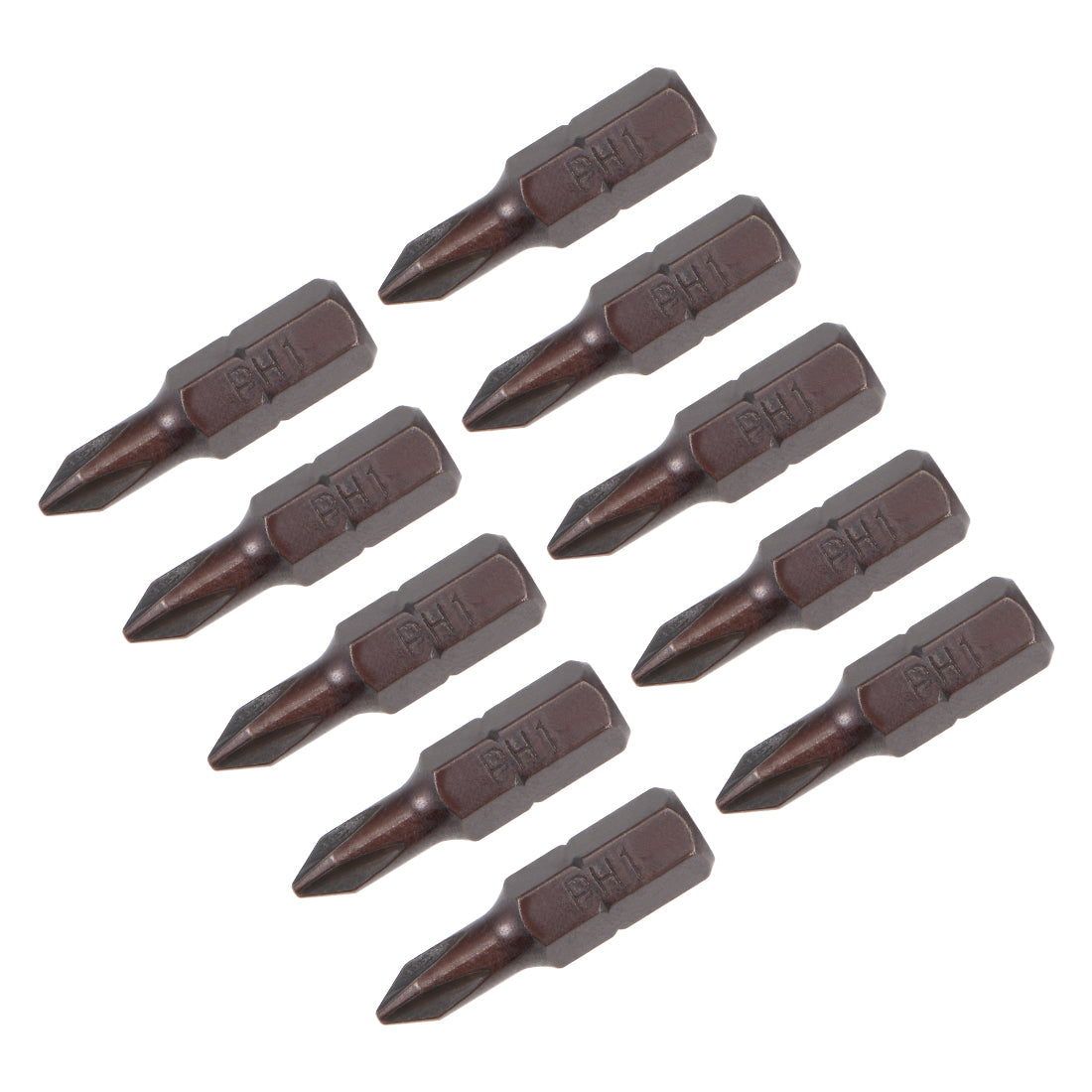 Uxcell Phillips Bits 10pcs 1/4 Inch Hex Shank Magnetic Cross PH1 ...