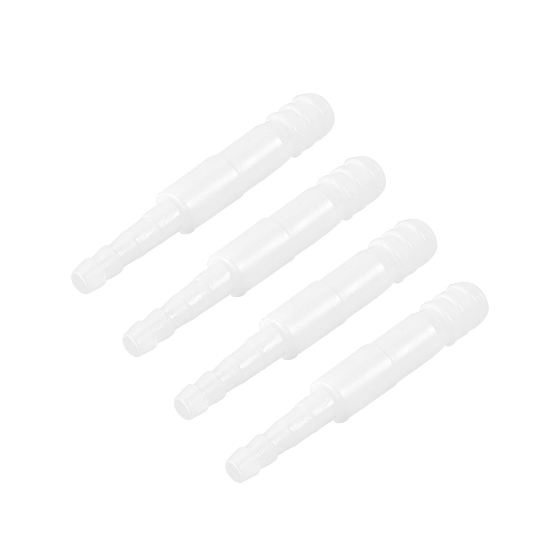 Uxcell Aquarium Air Valve Connector Straight Clear White Plastic ...