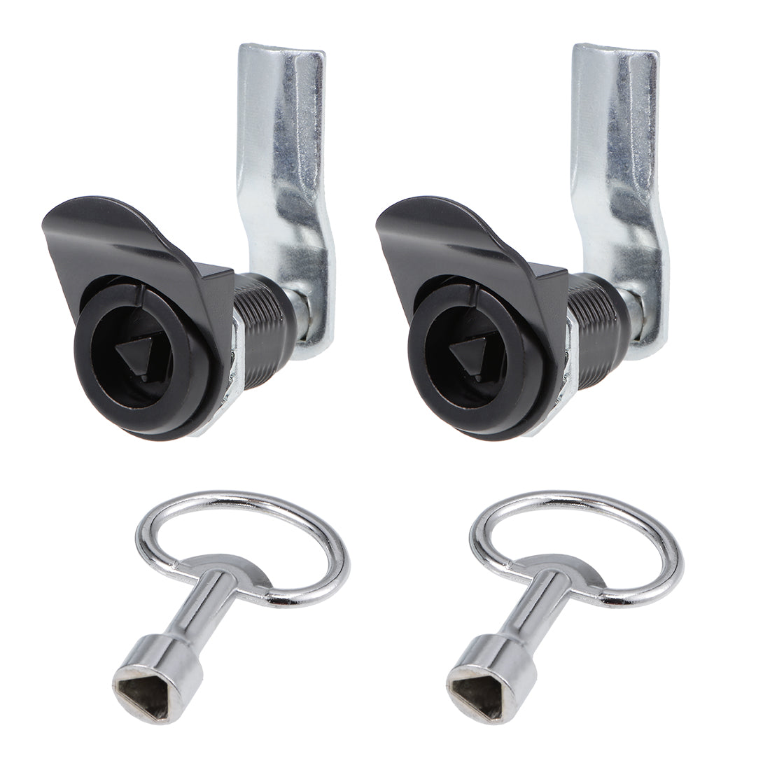 Uxcell Triangle Cam Lock 22mm Cylinder Dia 49mm Long Cam Keyed Alike ...