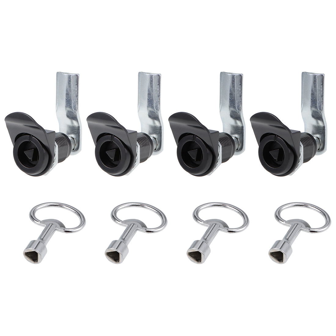Uxcell Triangle Cam Lock 22mm Cylinder Dia 49mm Long Cam Keyed Alike ...