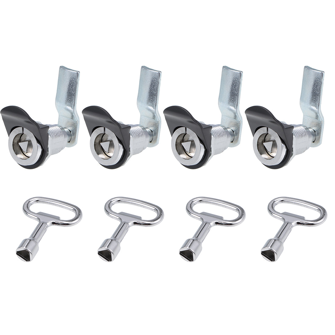 Uxcell Triangle Cam Lock 22mm Cylinder Dia 49mm Long Cam Keyed Alike ...