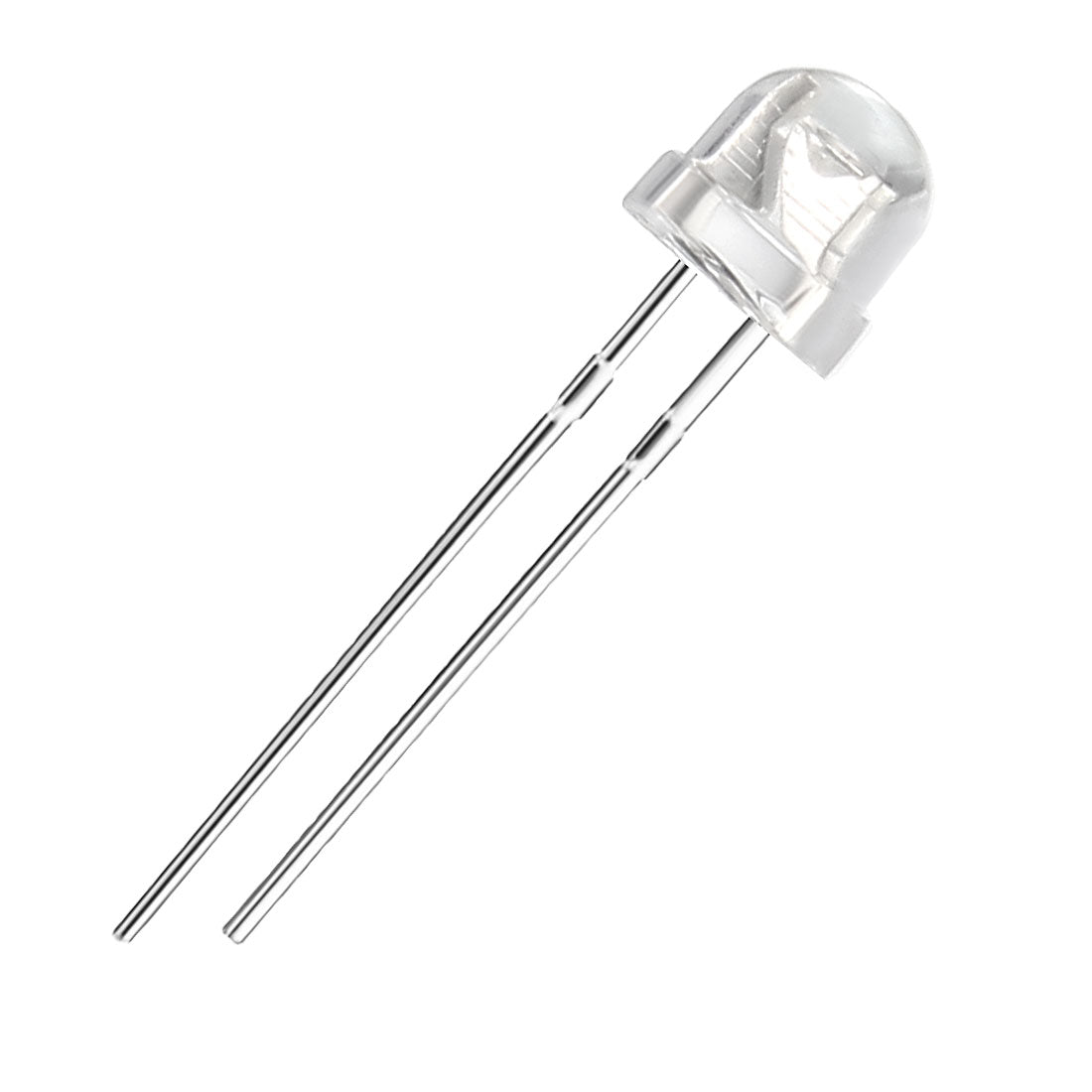 Uxcell 25pcs 5mm Red LED Diode Lights (Clear Straw Hat Transparent DC 1 ...