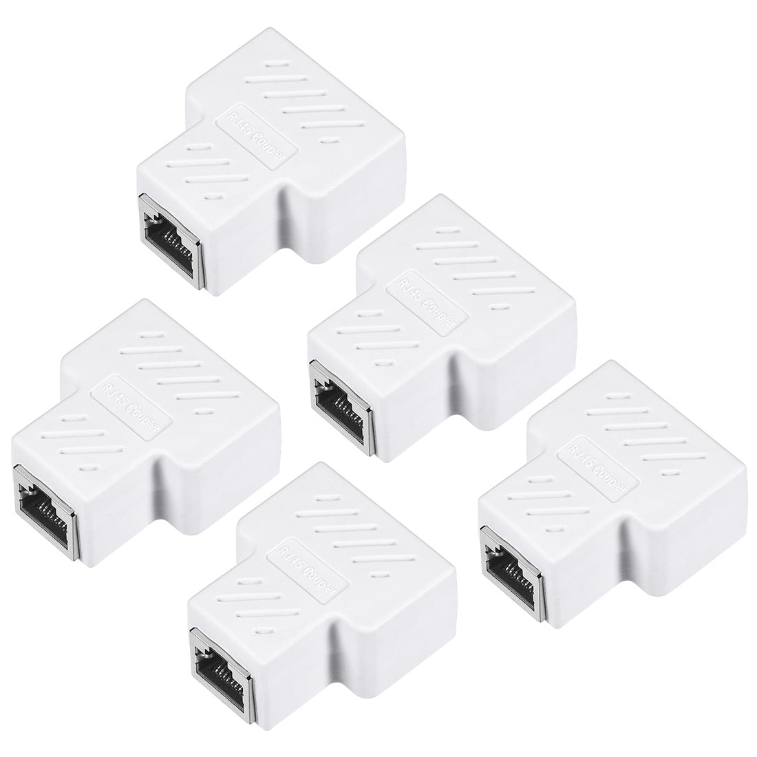 Uxcell RJ45 Splitter Coupler Inline Connector 1 to 2 Splitter Cat7 Cat6 ...