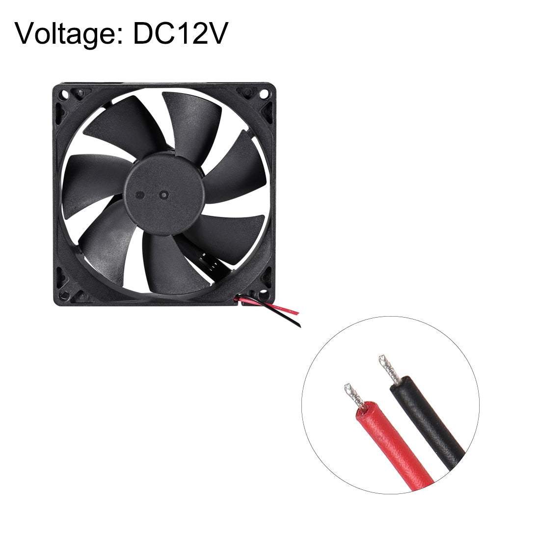 Uxcell SNOWFAN Authorized 92mm x 92mm x 25mm 12V Brushless DC Cooling Fan YY9225H12S | Harfington