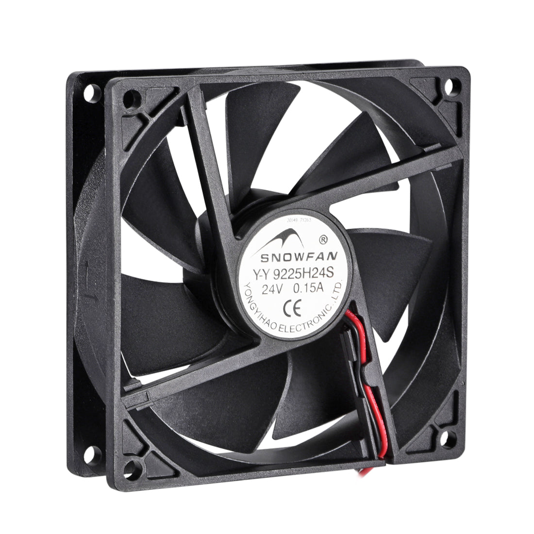 SNOWFAN Authorized 92mm x 92mm x 25mm 24V Brushless DC Cooling Fan ...