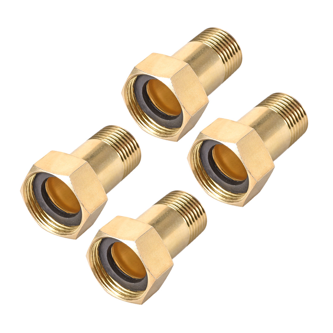 Uxcell Carbon Steel Pipe Fitting, Hex Nipple, G1/2 Male x 3/4PT Female ...