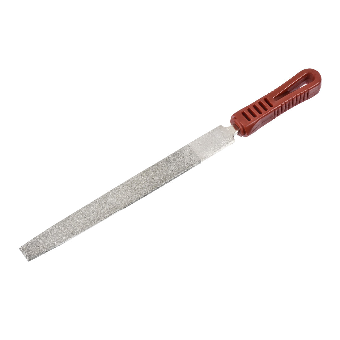 Uxcell Diamond File 8 Inch Flat File Diamond Coated Plastic Handle Hand ...