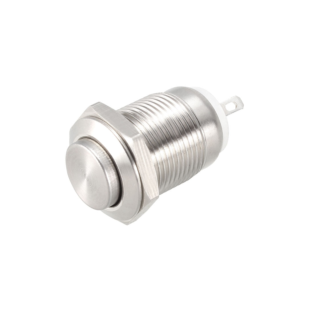Uxcell Momentary Metal Push Button Switch High Head 12mm Mounting Dia ...