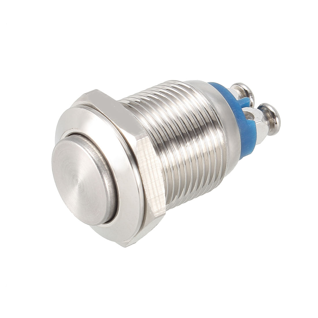 Uxcell Momentary Metal Push Button Switch High Head 12mm Mounting Dia ...