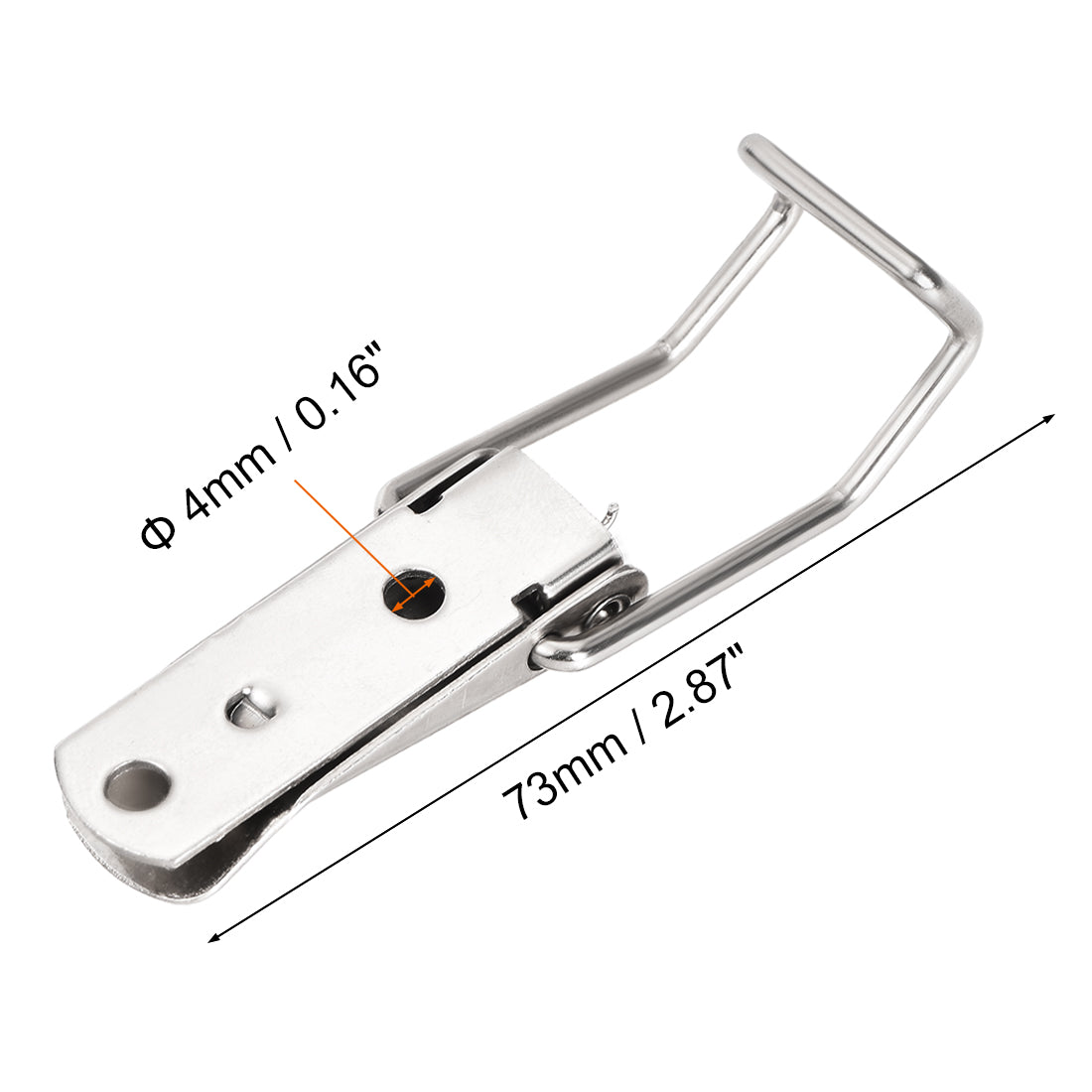 Uxcell 2.87-inch Iron Spring Loaded Toggle Latch Catch Clamp Clip for ...
