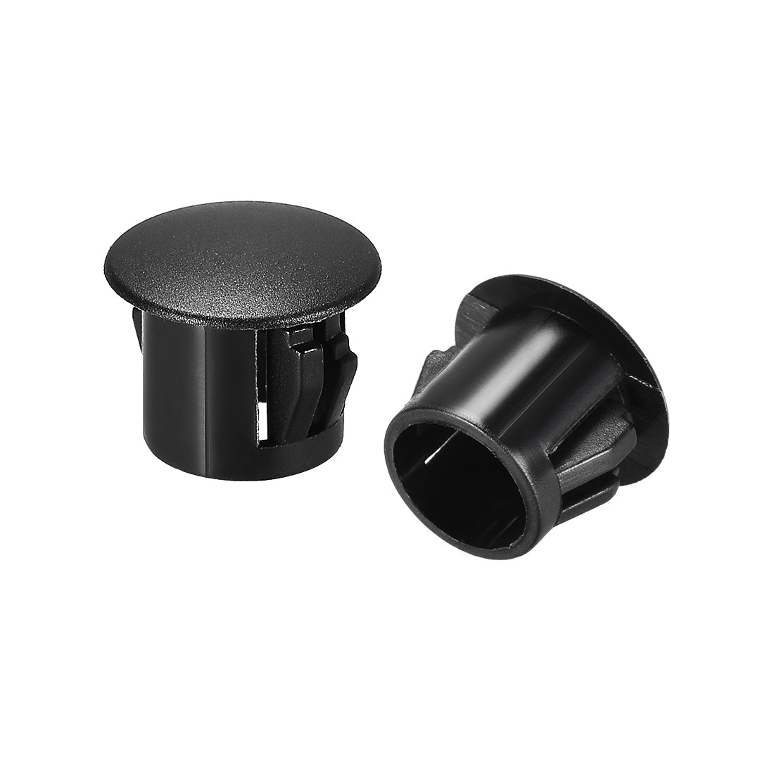 Uxcell 100pcs Mounting 10mm x 11mm Black Nylon Round Snap Panel Locking ...