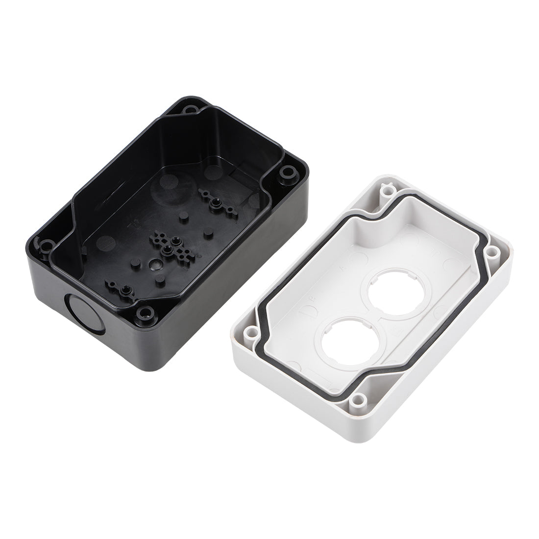 Uxcell Push Button Switch Control Station Box 22mm 2 Holes Aperture ...