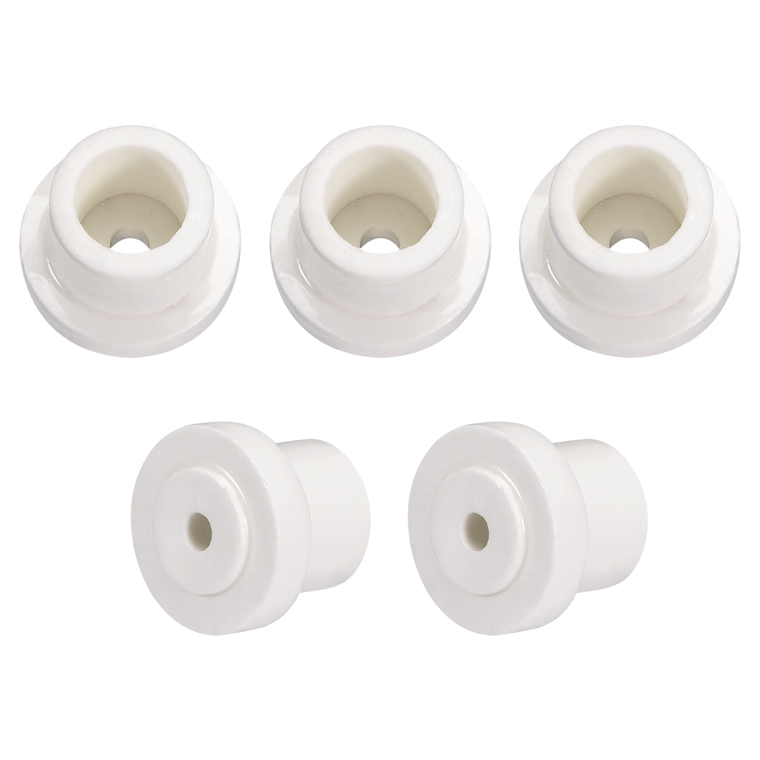 Uxcell 5pcs 5.2mm Hole Dia Ceramic Insulator Bead Round Shaped ...