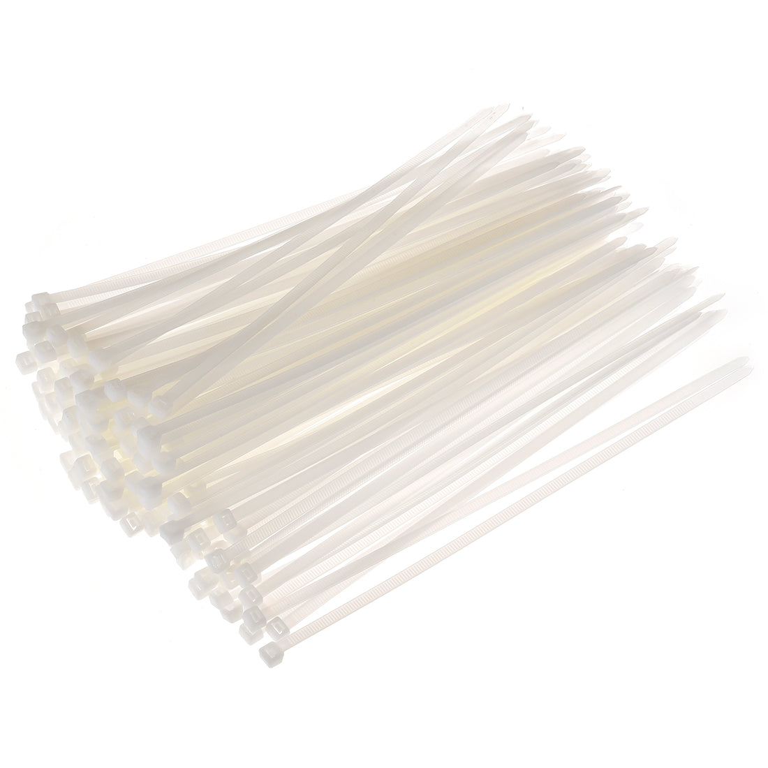 Uxcell Cable Zip Ties 250mmx2.8mm Self-Locking Nylon Tie Wraps White ...