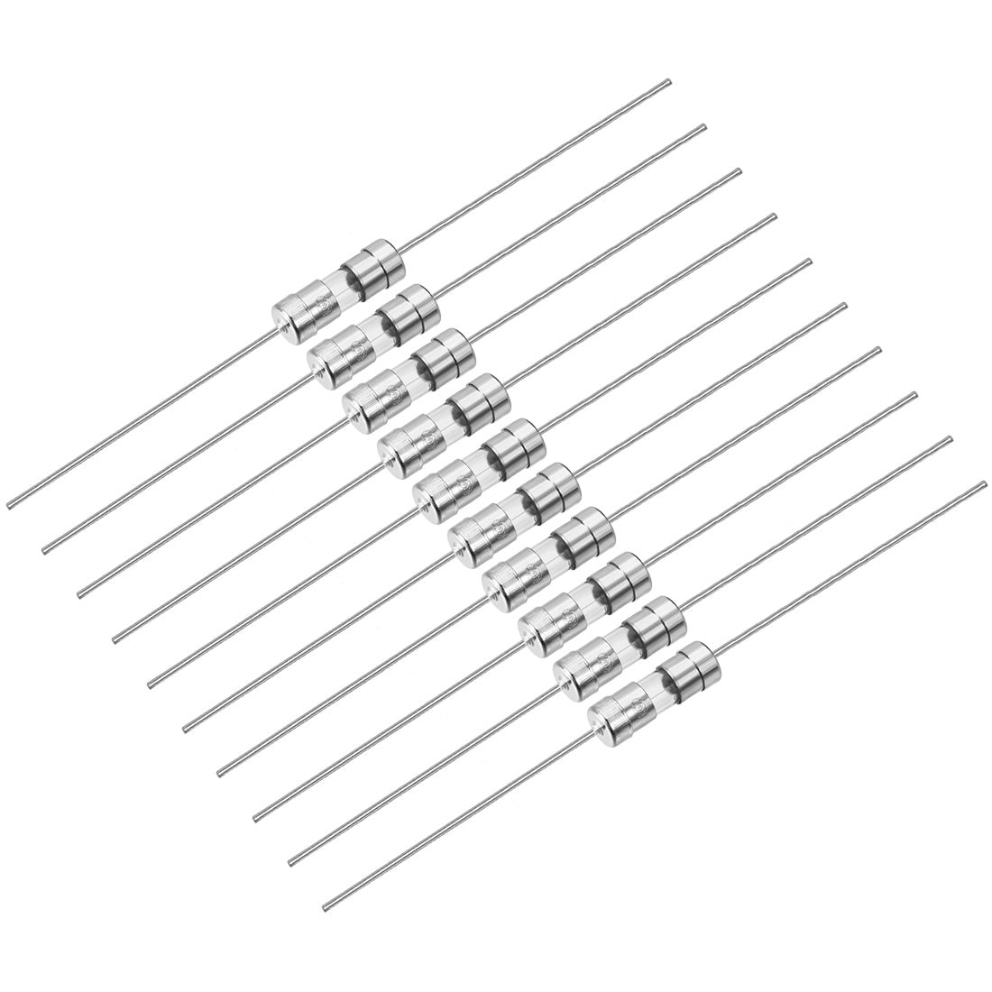 Uxcell Fast Acting Blow Fuse Axial Lead Glass Fuses 3.6mm x 10mm 250V ...