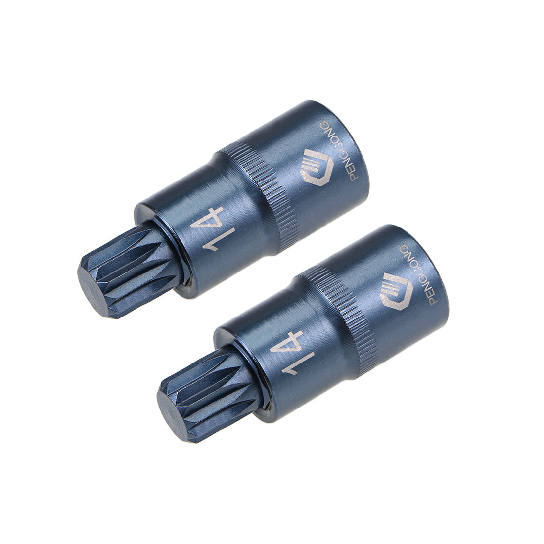 Uxcell 2 Pcs 1/2-Inch Drive x M14 Triple Square Spline Bit Socket ...