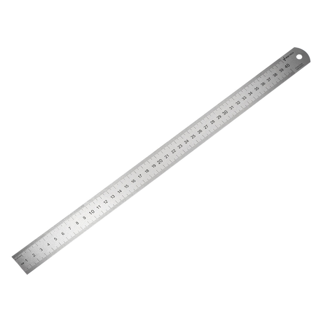 Uxcell Straight Ruler 40cm 16 Inch Metric Stainless Steel Measuring ...