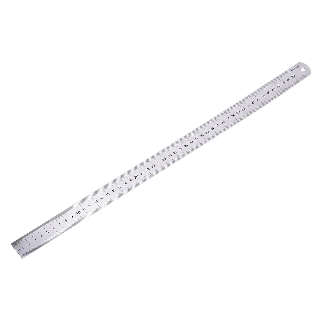 Uxcell Straight Ruler 50cm 20 Inch Metric Stainless Steel Measuring ...
