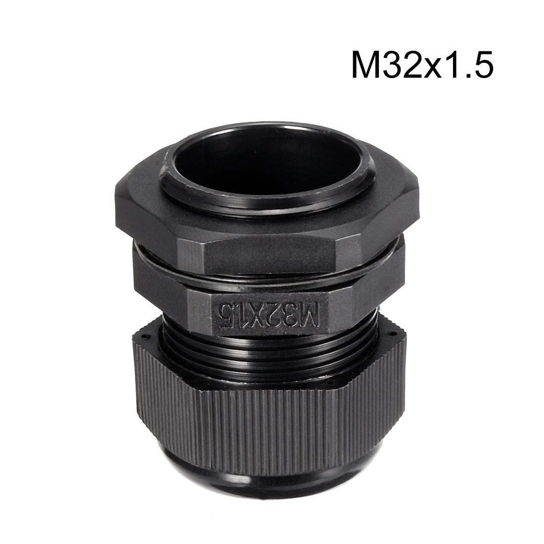 Uxcell M32 Cable Gland Waterproof Plastic Joint Adjustable Locknut ...