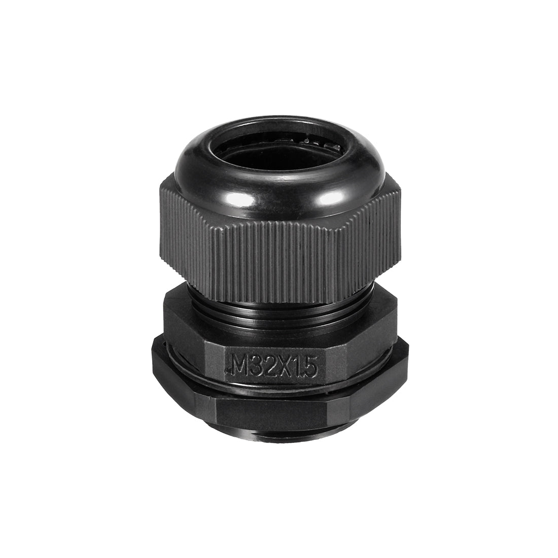 Uxcell M32 Cable Gland Waterproof Plastic Joint Adjustable Locknut ...