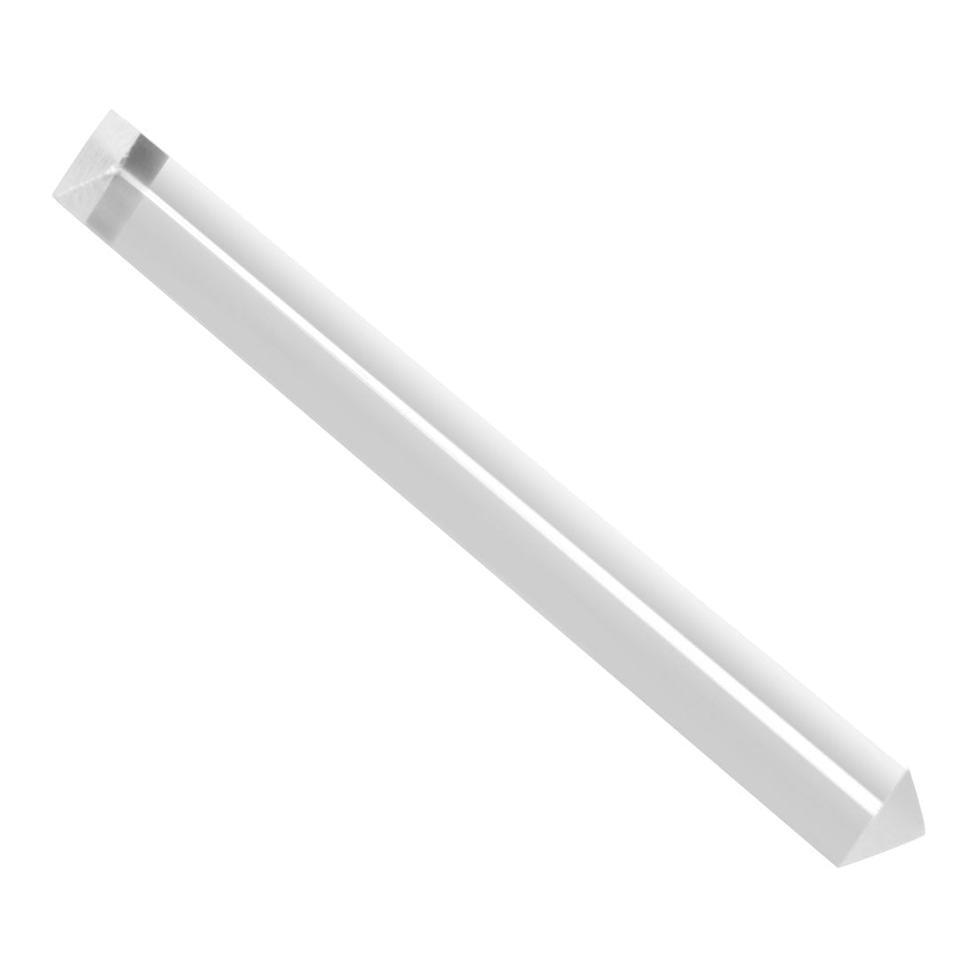 Uxcell Clear Solid Acrylic Triangle Rod PMMA Extruded Bar 25mmx250mm ...