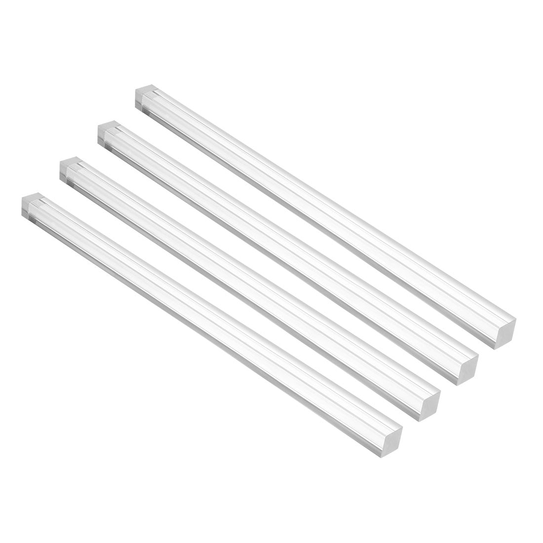 Uxcell Clear Solid Acrylic Square Rod PMMA Extruded Bar 10mmx10mmx250mm ...