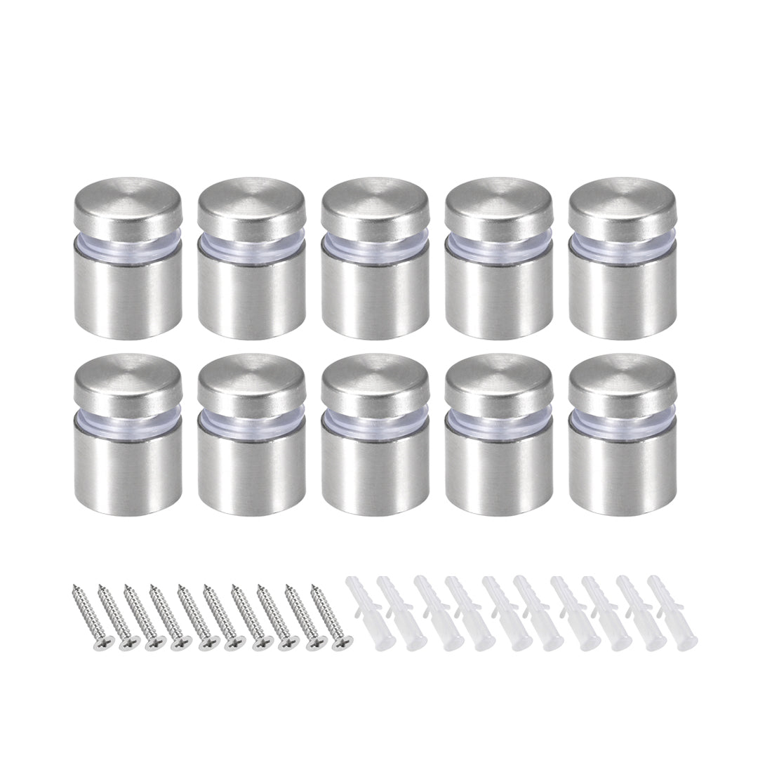 Glass Standoff Mount Stainless Steel Wall Standoff Holder, with Screws ...