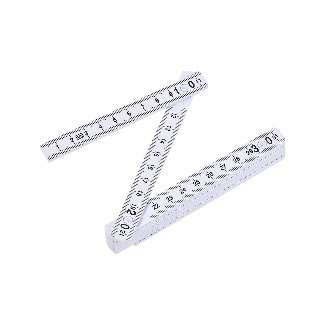 Uxcell Folding Ruler 1 Meters 10 Fold Metric Measuring Tool ABS for ...