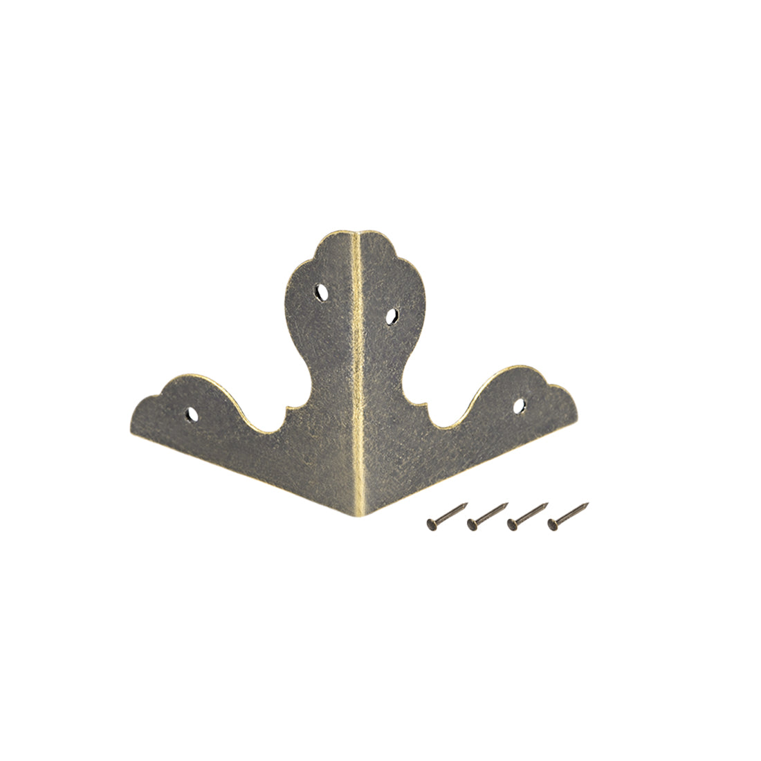 Uxcell Metal Box Corner Protectors Wooden Box Edge Guard Protector 33 x ...