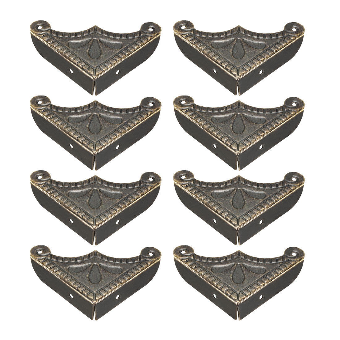 Uxcell Metal Desk Corner Protectors Table Edge Cover Guard 39x39x9mm ...