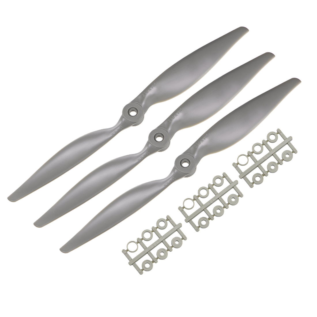Uxcell RC Propellers CW 11x5.5 Inch 2-Vane for Airplane Nylon Gray 3Pcs ...