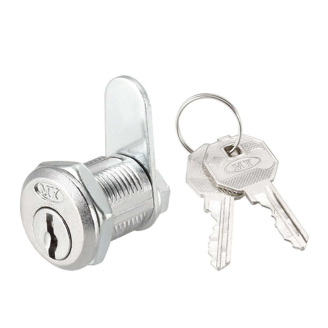 Uxcell Cam Lock 13/16" Cylinder Length with No.5 Cam Nut-on Type Keyed ...