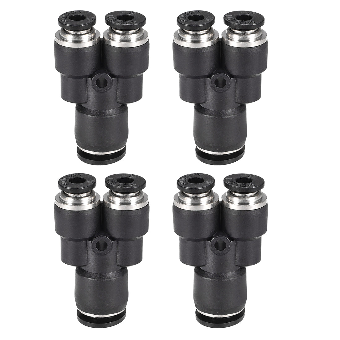 Uxcell Plastic Connect Y Splitter Push To Tube Fittings 8mm X 4mm OD ...