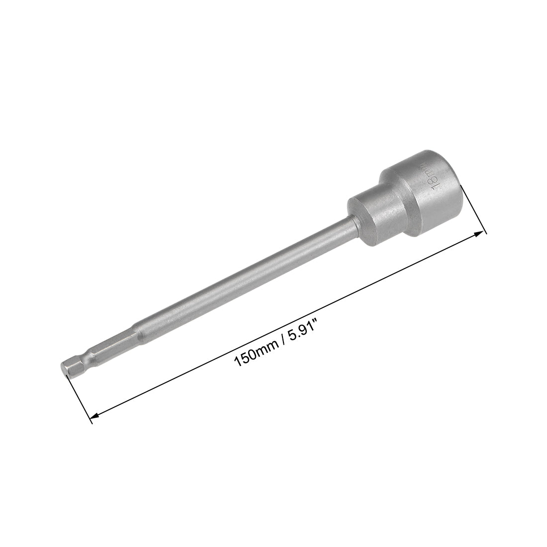 Uxcell 1/4" Quick-Change Hex Shank 6mm Magnetic Nut Sockets Driver ...