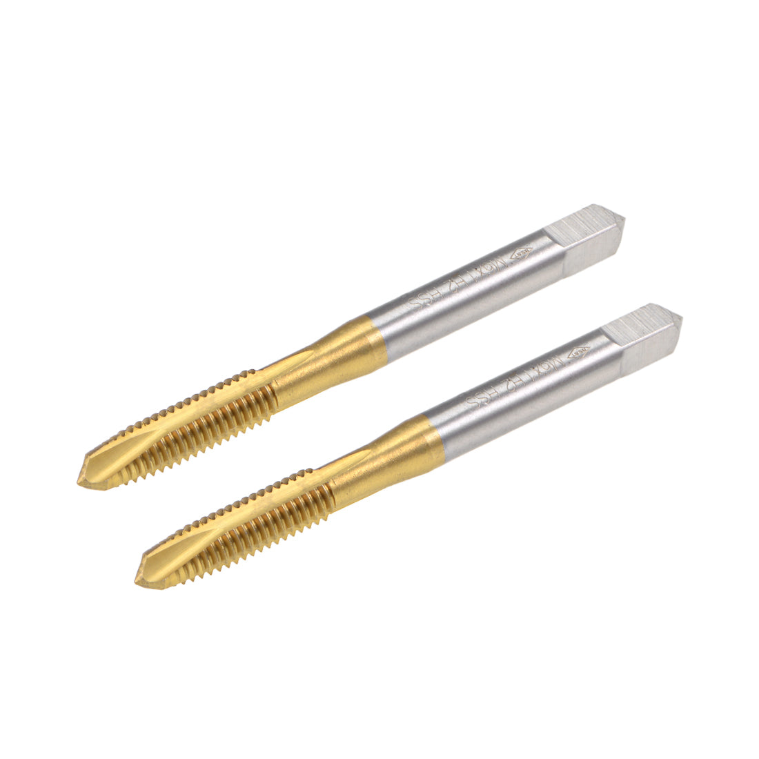 Uxcell Spiral Point Threading Tap M6 Thread 1 Pitch Titanium Coated HSS ...