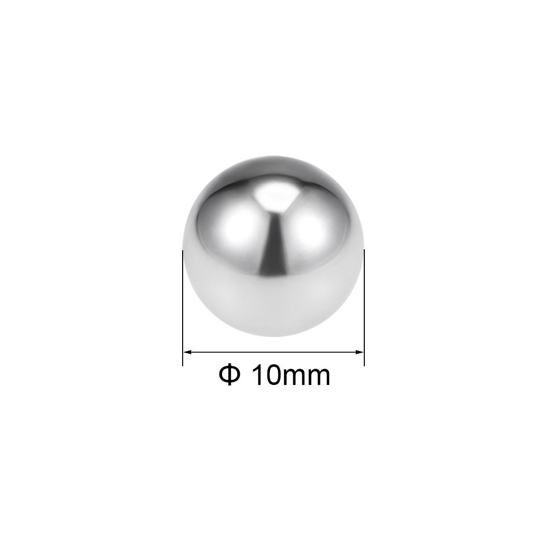 Uxcell 10mm Bearing Balls 304 Stainless Steel G100 Precision Balls ...
