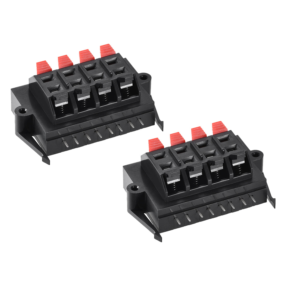 Uxcell 8Way Spring Speaker Terminal Clip Push Release Connector Audio ...