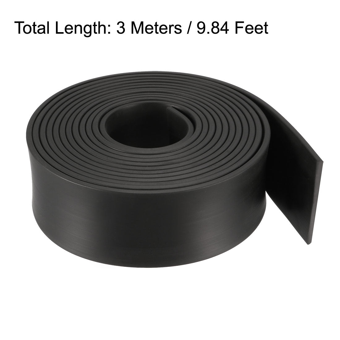 Uxcell Solid Rectangle Rubber Seal Strip 40mm Wide 3mm Thick, 3 Meters ...