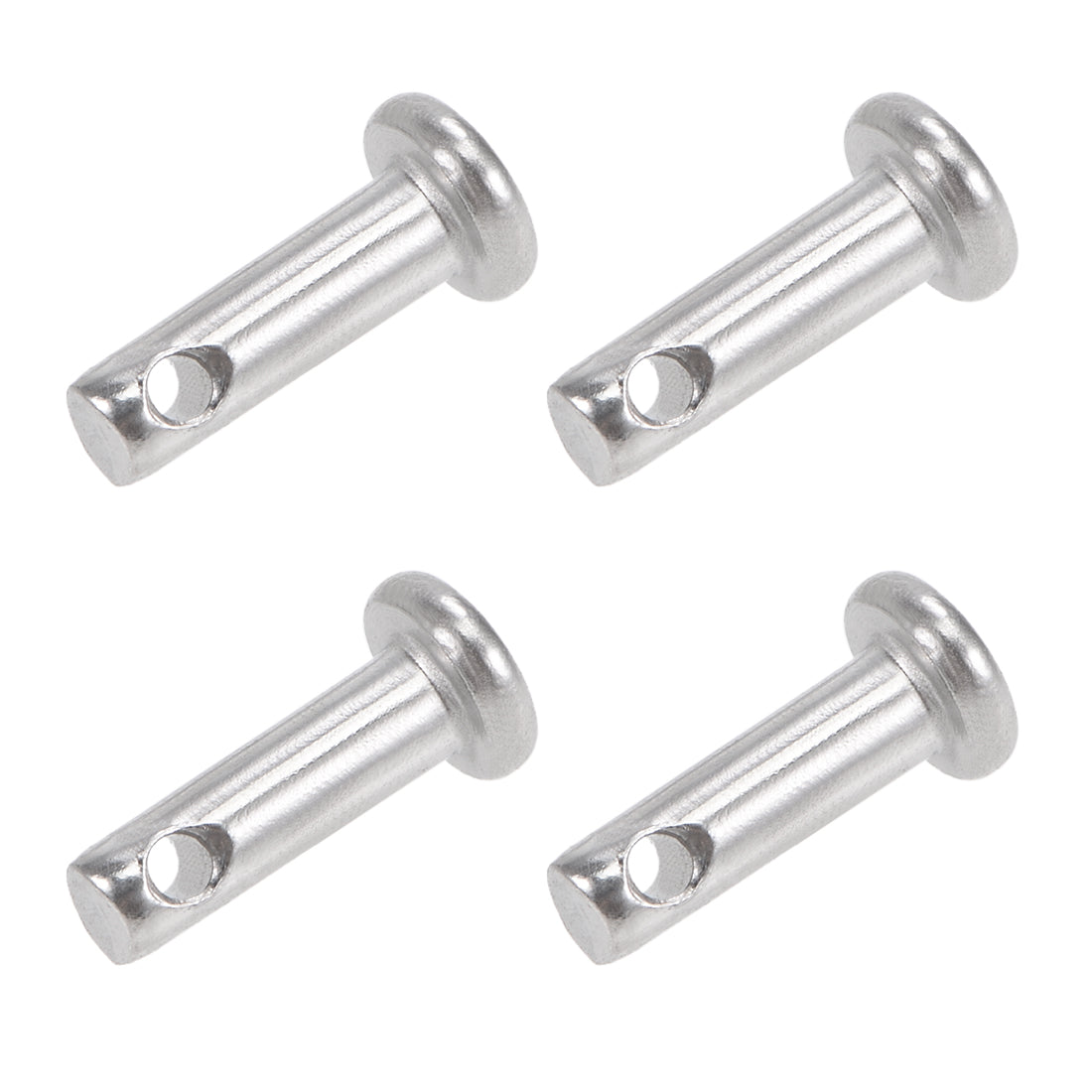 Uxcell Single Hole Clevis Pins - Flat Head 304 Stainless Steel Link ...