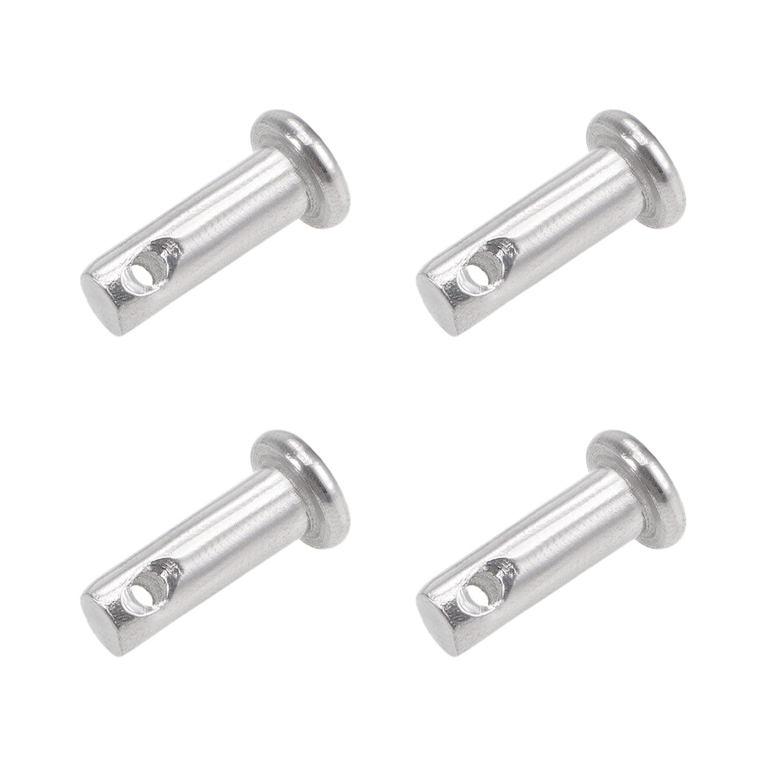 Uxcell Single Hole Clevis Pins - 4mm x 12mm Flat Head 304 Stainless ...