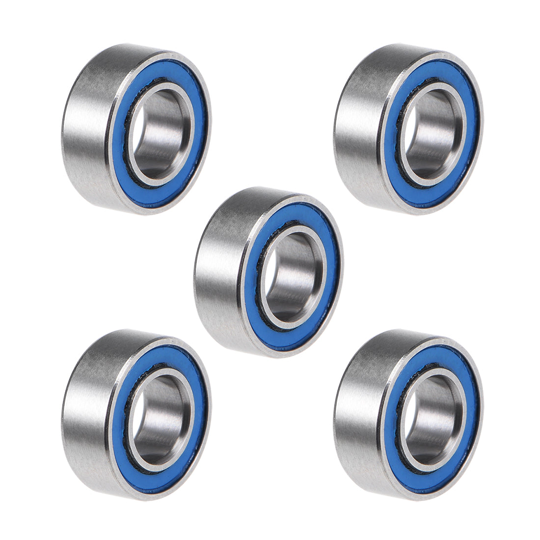 Uxcell MR84-2RS Ball Bearings Z2 4x8x3mm Double Sealed Chrome Steel ...