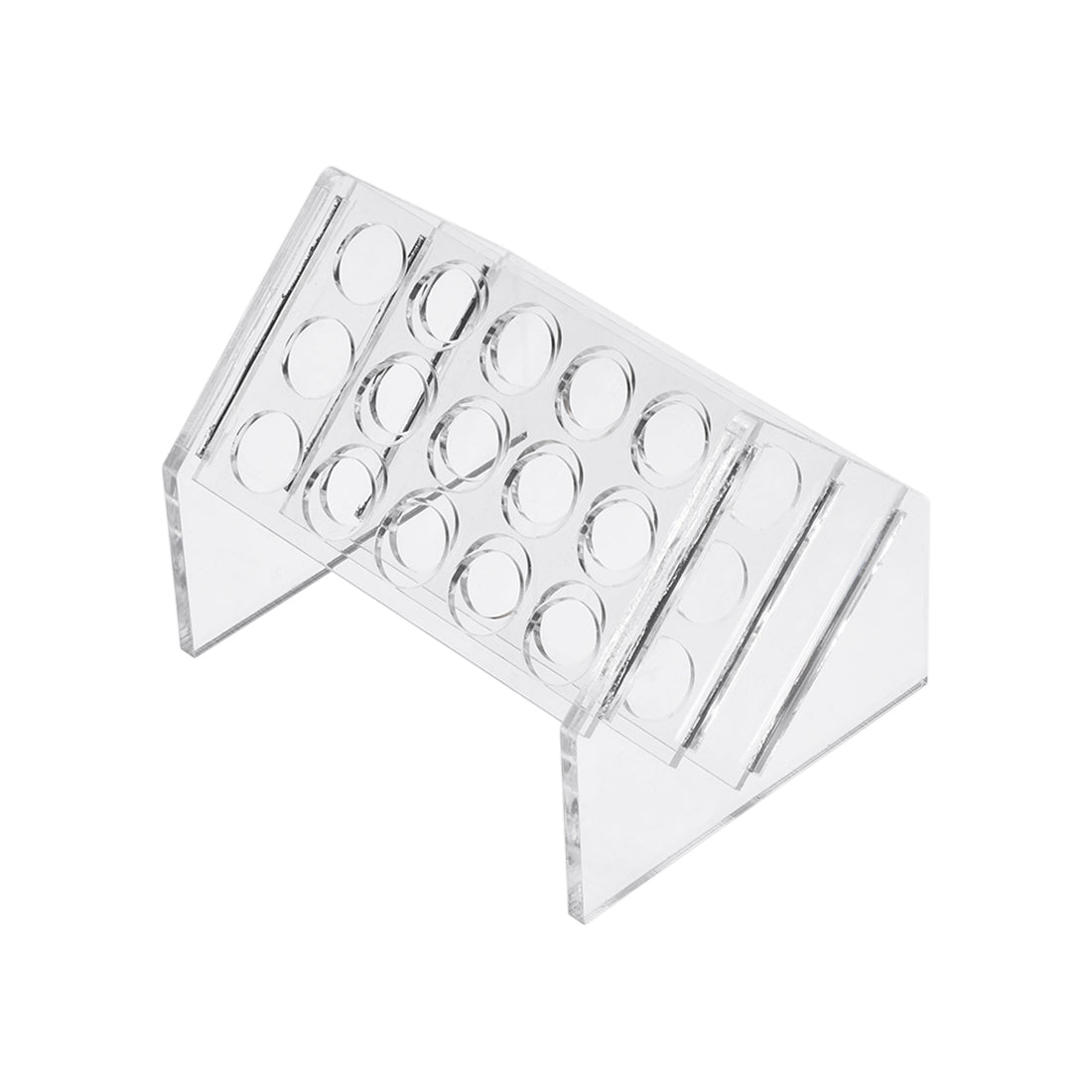 Uxcell Slant Rack Acrylic Test Tube Holder 15 Well for 10ml/15ml ...