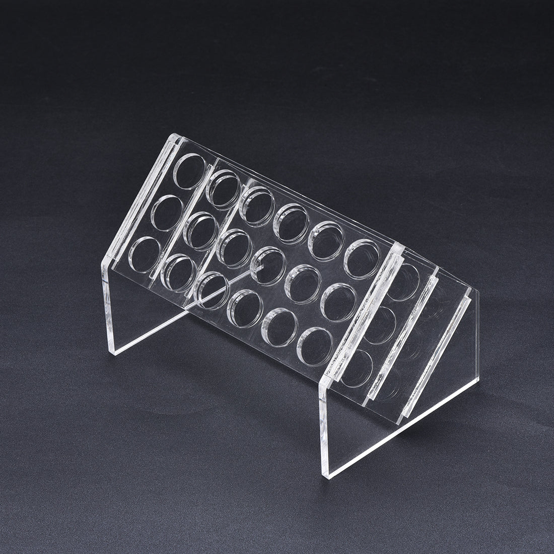 Uxcell Slant Rack Acrylic Test Tube Holder 18 Well for 10ml/15ml ...