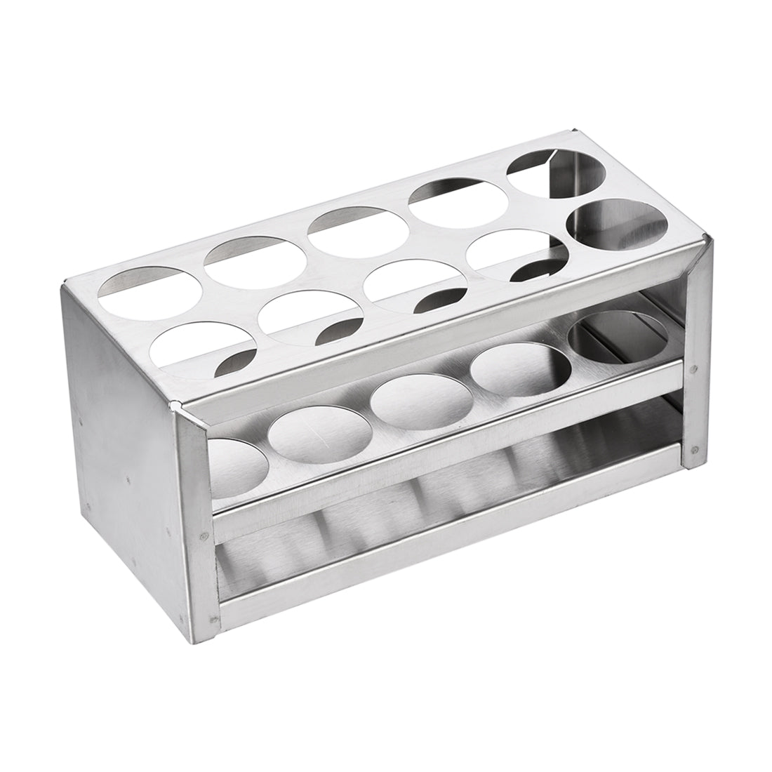 Uxcell Stainless Steel Test Tube Holder Rack 10 Hole 3 Layer for 26-29 ...