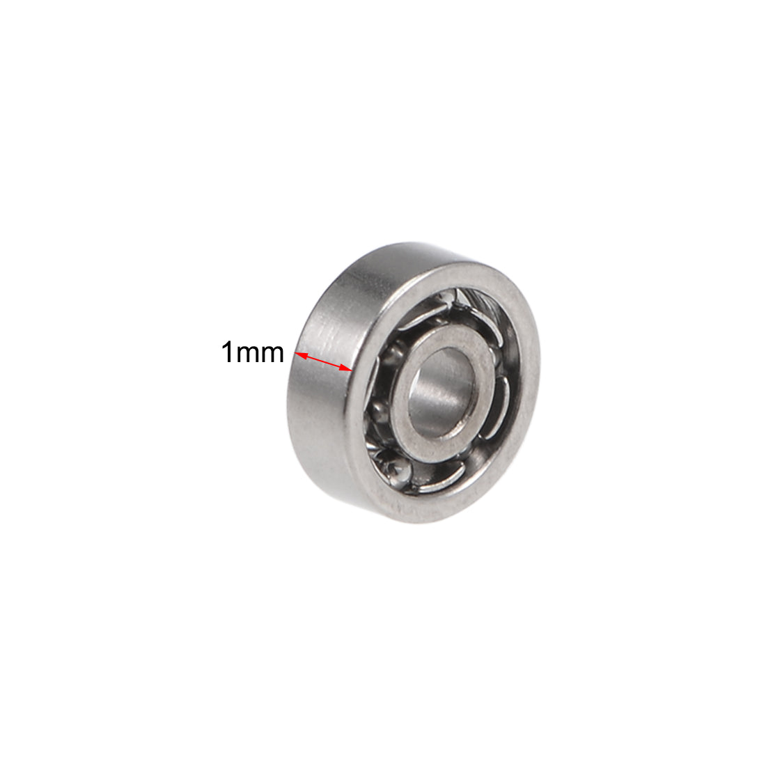 Uxcell Miniature Deep Groove Ball Bearings Open Type Chrome Steel ...
