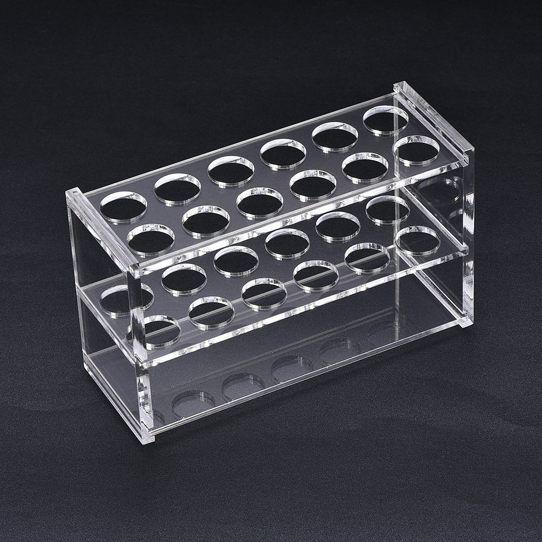 Uxcell Acrylic Test Tube Holder Rack 2x6 Wells for 10ml Centrifuge ...