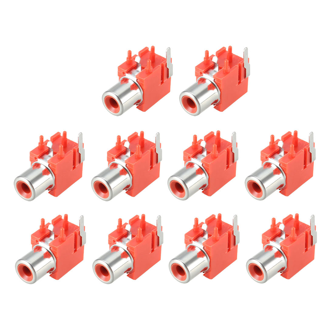 Uxcell PCB Panel Mount Single RCA Socket Female Jack Audio Video AV ...