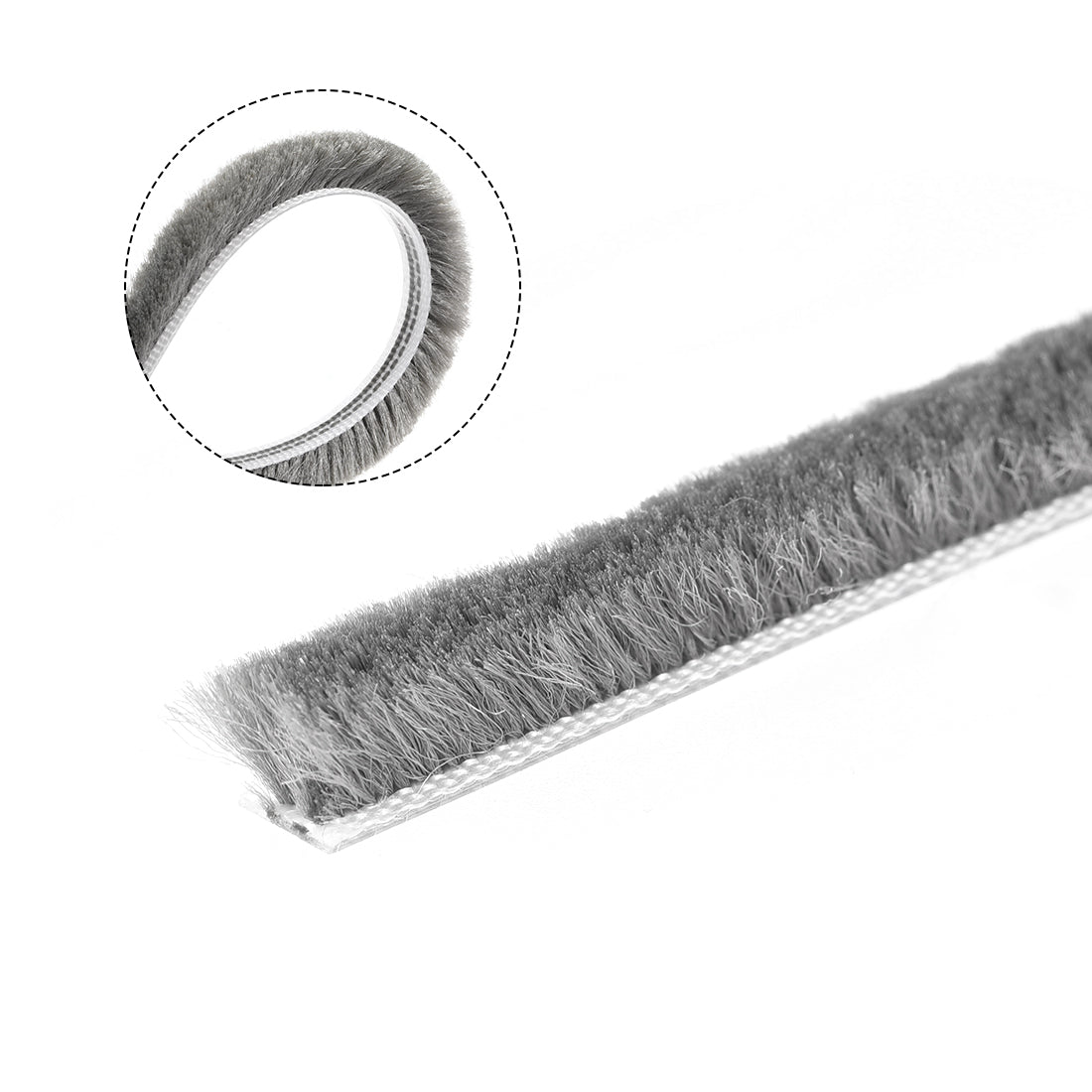 Uxcell Brush Weather Stripping, Card-Slot Seal Strip Pile Weatherstrip ...