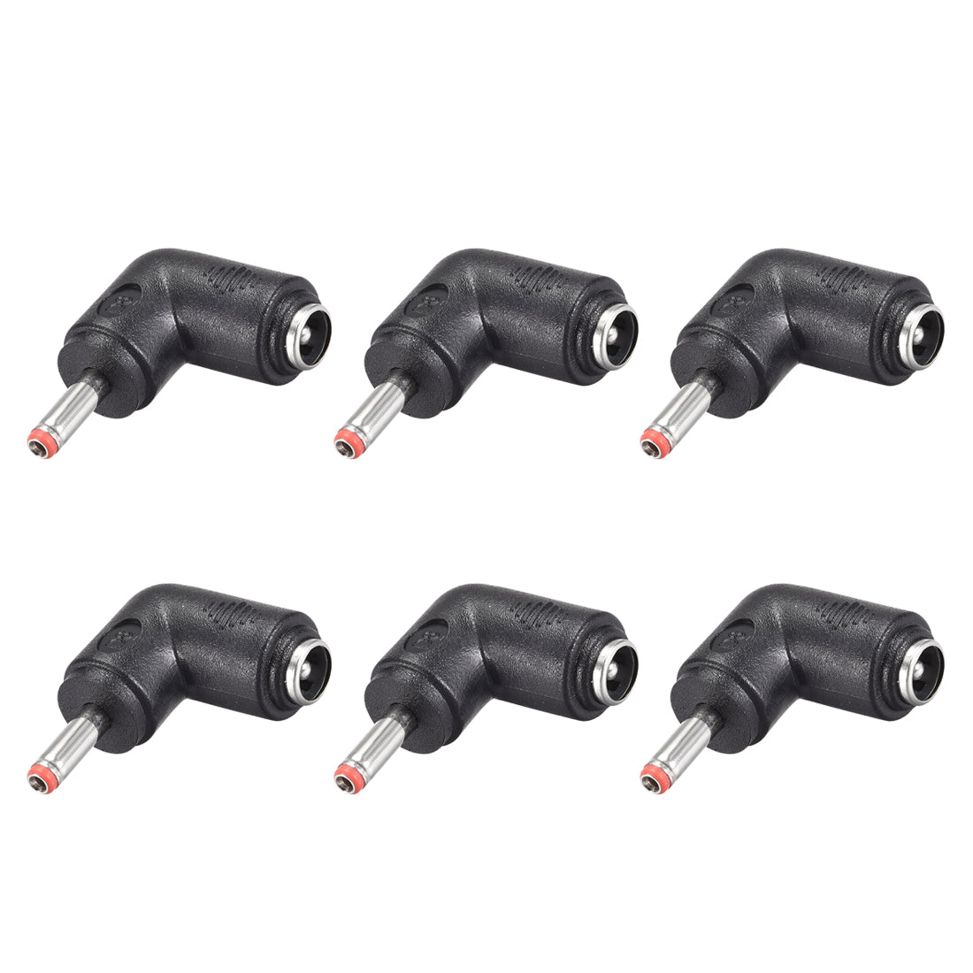 Uxcell 6pcs DC Power Connector Right Angle 5.5mm x 2.1mm Female to 3 ...